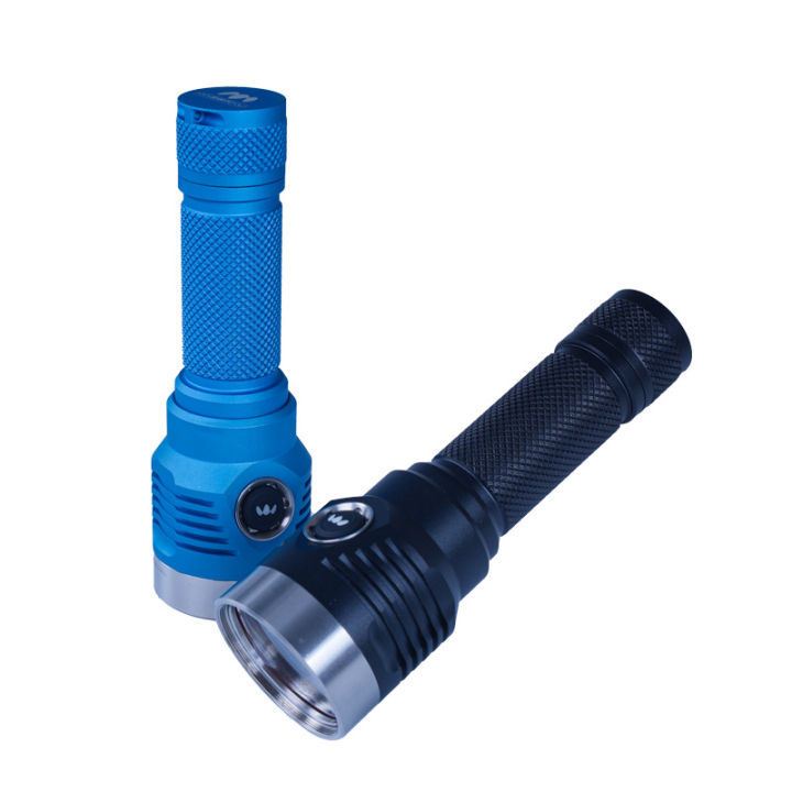Maeerxu Type-c Rechargeable aluminum ultra bright hand blue flashlight ...