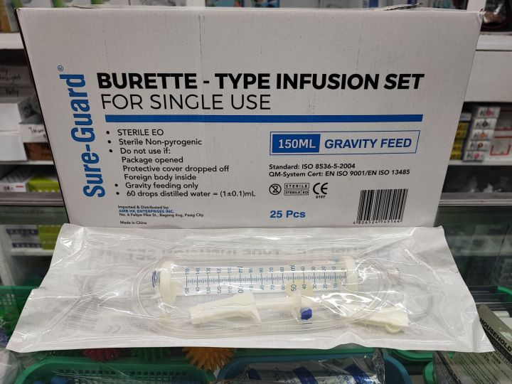 BURETTE SOLUSET TYPE INFUSION SET 150 ML GRAVITY FEED - MEDICAL ...