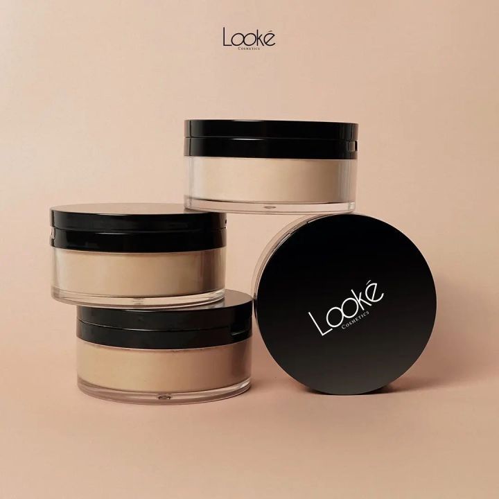 looke holy smooth&blur loose powder restia | Lazada Indonesia