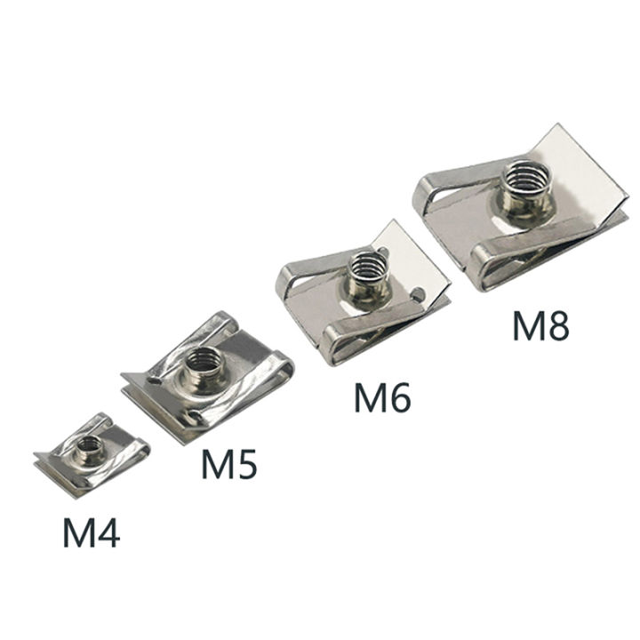 10pcs Stainless Steel U Type Clips with Thread M6 M5 M4 M8 8mm 5mm 6mm ...