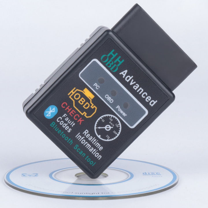 Auto Automobile Analyzer Diagnostic Tool Bluetooth ELM327 HH V2.1 OBD2 Car Engine Fault Scanner ...