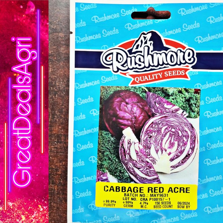 RED ACRE RED CABBAGE SEEDS (150 SEEDS) RUSHMORE SEEDS | Lazada PH