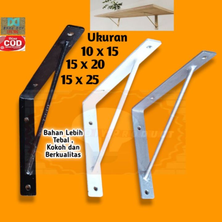 besi siku penyangga rak ambalan dinding | Lazada Indonesia