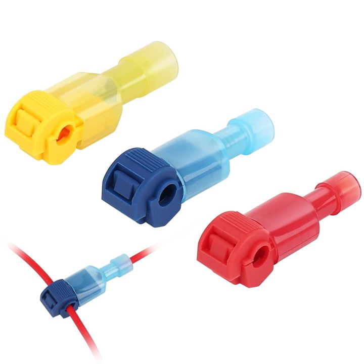 40Pcs(20Set) T Shape Electrical Cable Connector Quick Splice Lock Wire ...
