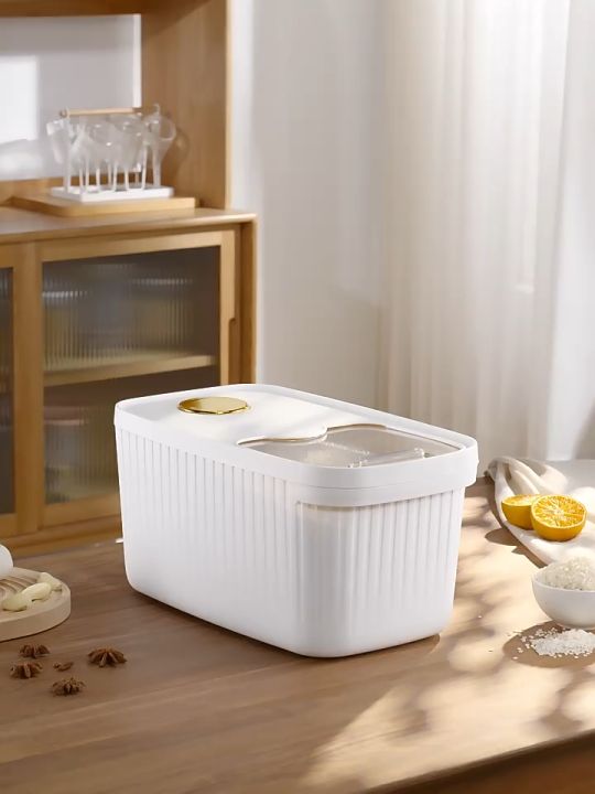Elite Kitchen - 5KG 10KG Rice Storage Rice Box Grain Rice Dispenser ...
