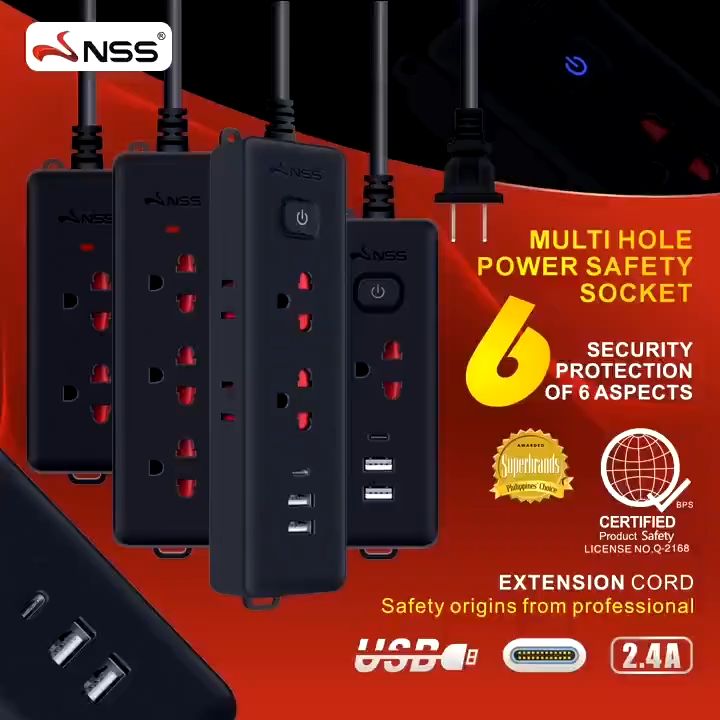 Multi Function Socket Extension Outlet With Switch Usb Cable Socket Power Extension Sockets