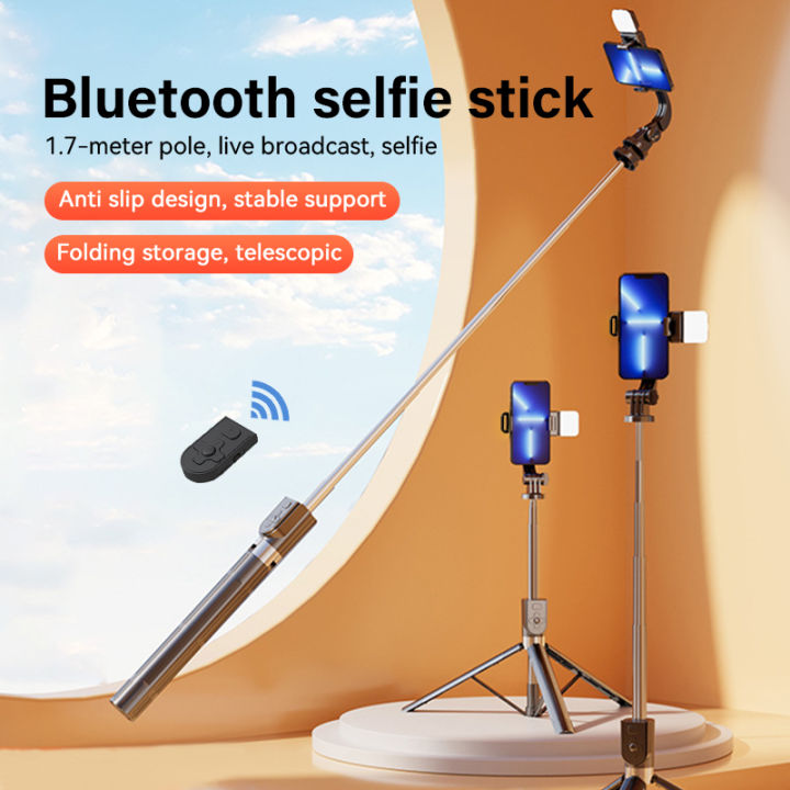 170cm Selfie Stick Tripod Bluetooth Remote Shutter Mobile Phone Holder ...