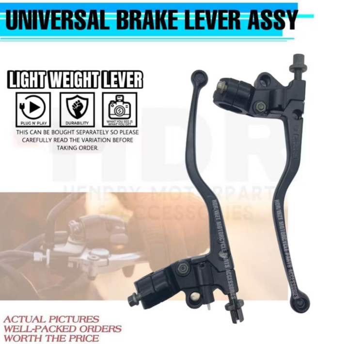 HDR UNIVERSAL BRAKE LEVER ASSY FOR ANY MOTORCYCLE | Lazada PH