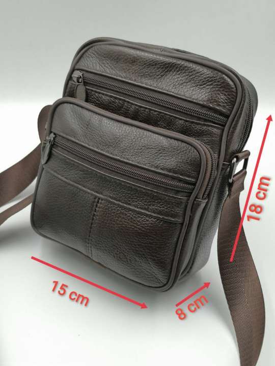 Kulit Asli Beg Bahu Selempang Sling Messenger Genuine Leather Kulit ...