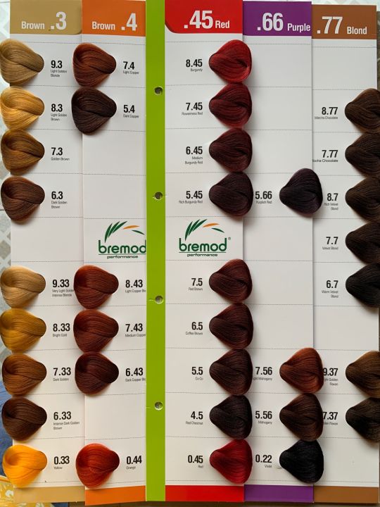 Bremod Hair Colourant 38 SHADES PLUS THE NEW ARRIVAL 8.17 Milk Tea Ash ...