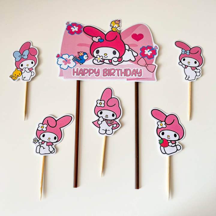 TOPPER MY MELODY / CAKE TOPPER MY MELODY / TOPPER KUE MY MELODY ...
