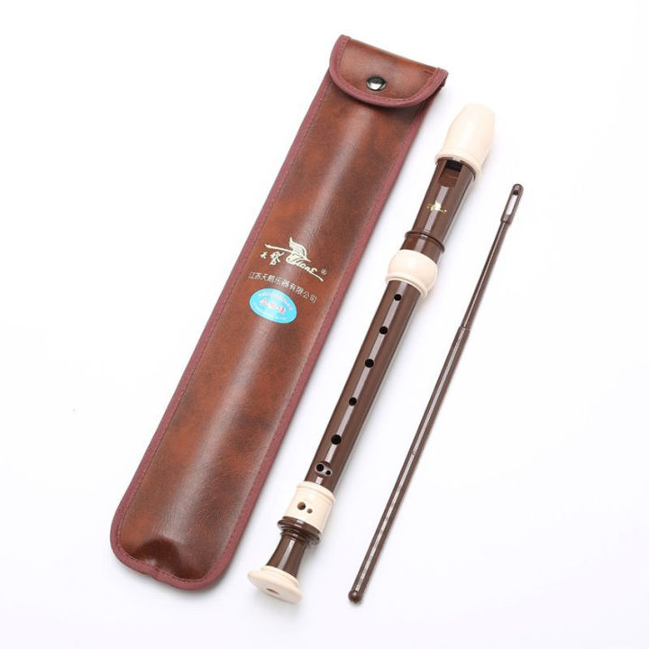 8 Holes Soprano Flute with Cleaning Care Kit ABS Soprano Clarinet Long ...
