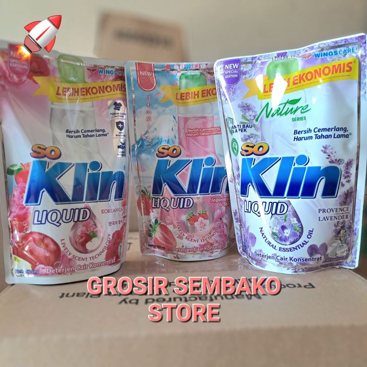 So Klin Liquid Detergent Cair Nature Series Lavender 525ml | Lazada Indonesia