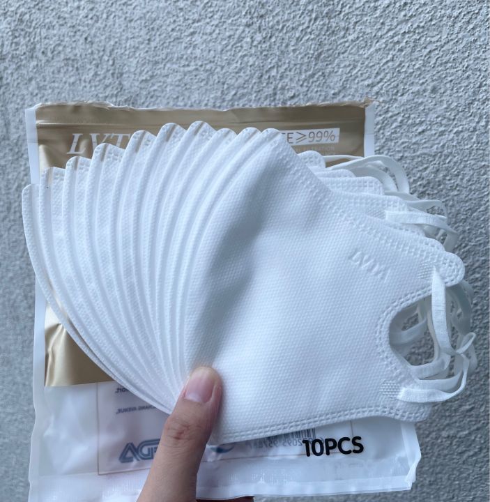 LVTA 3D new series premium facemask White 10pcs | Lazada PH