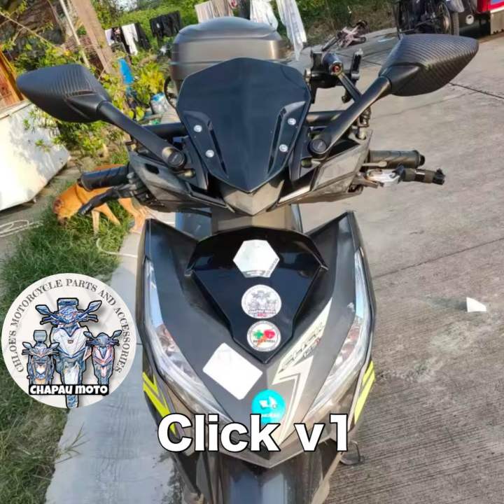 Honda Click v1 / Airblade Side Mirror with bracket and visor set ...