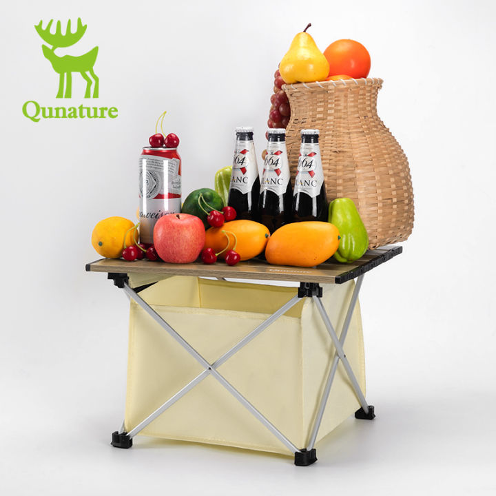 Qunature Outdoor Foldable Table Portable High Strength Aluminum Alloy ...