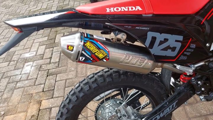 Knalpot Norifumi Rocket 4 Standart Logo Terbaru 2025 Klx / Dt, Crf ...