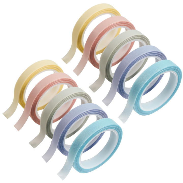 10 Rolls Morandi/Fluorescent Highlighter Index Tape, Repositionable ...