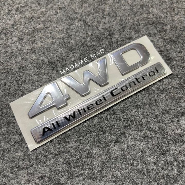 โลโก้ 4WD All Wheel Control Mitsubishi Pajero Sport ขนาด 12x4cm ...
