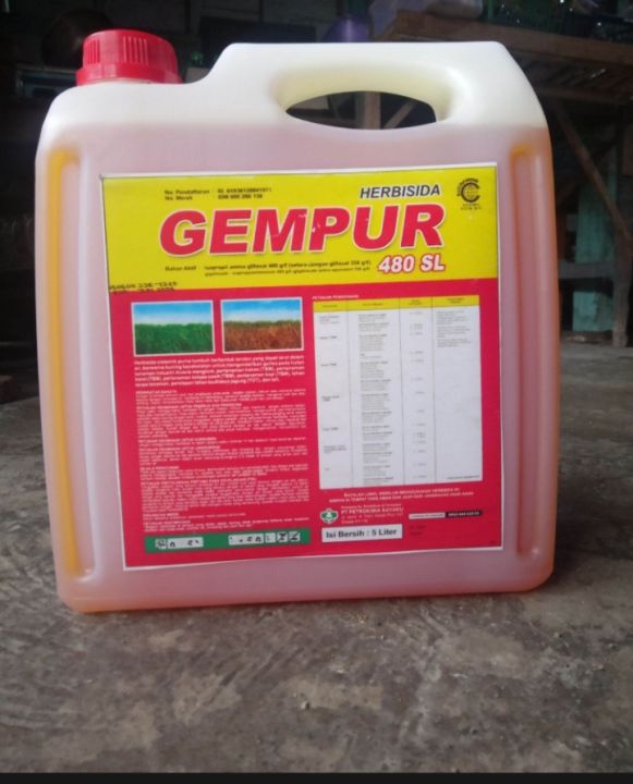 Herbisida Gempur 480 SL 5 Liter / Herbisida Gempur Sistemik Pembasmi ...