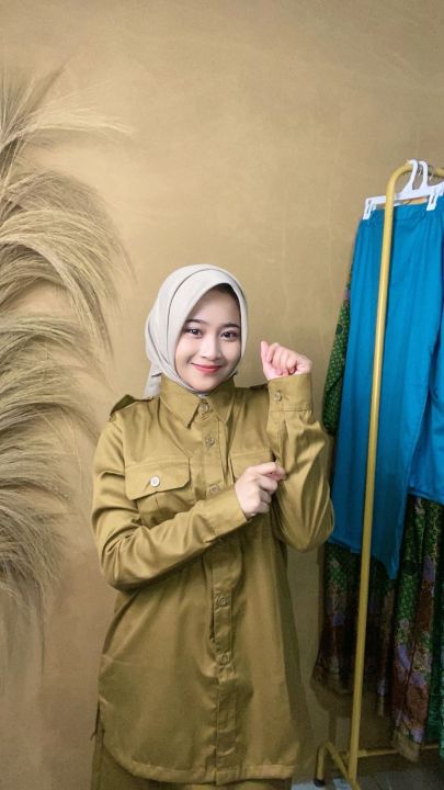 Seragam PDH WAnita Saku DAda Wanita Terbaru Setelan Seragam PNS ...