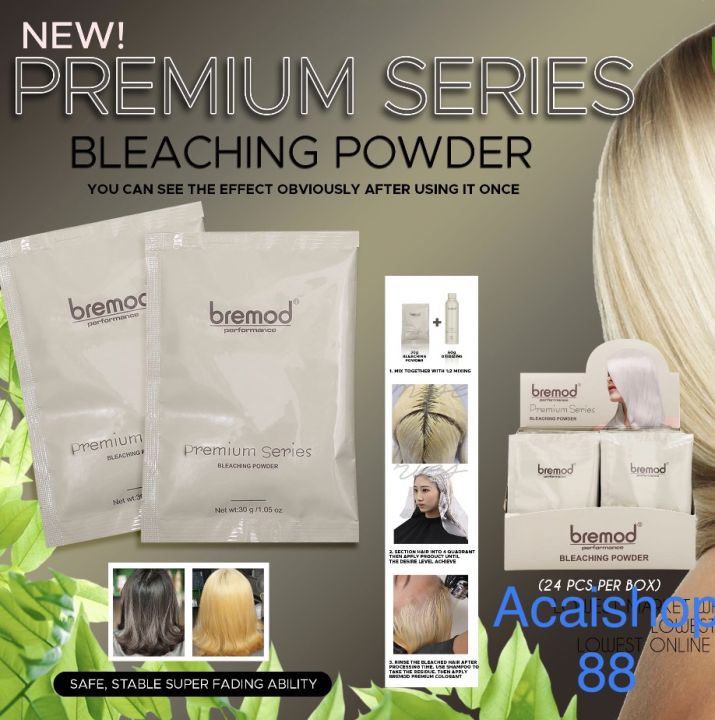 Bremod hair bleaching powder hair bleach hair color 30g sachet | Lazada PH