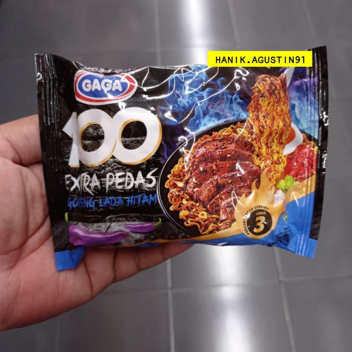 Mie Gaga 100 Extra Pedas Goreng Lada Hitam | Lazada Indonesia
