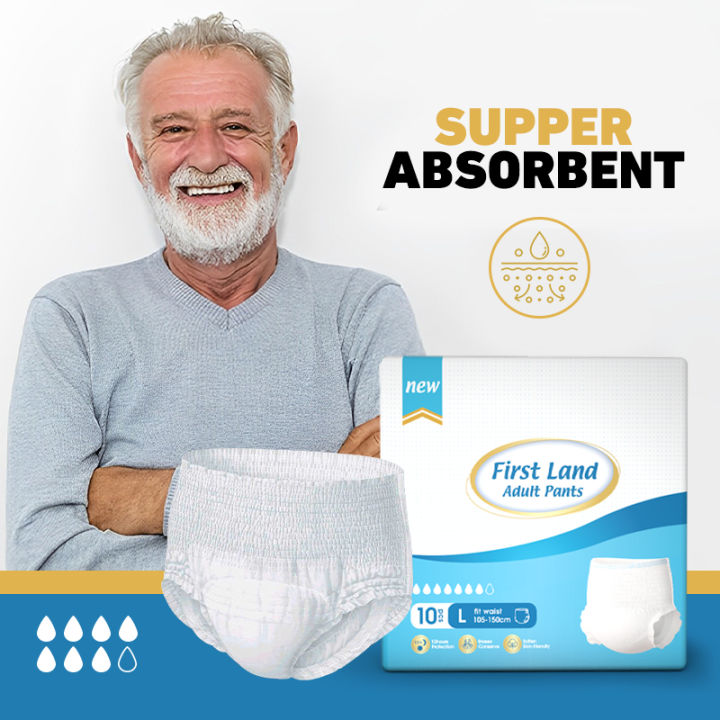 【10packs】cod 100pcs Adult Pull Up Pants Adults Diapers M L 10pcs Pack