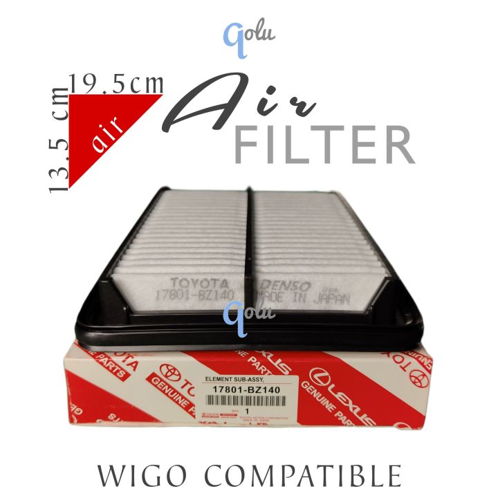 Toyota wigo car air filter 17801-BZ140 replacement improve engine ...