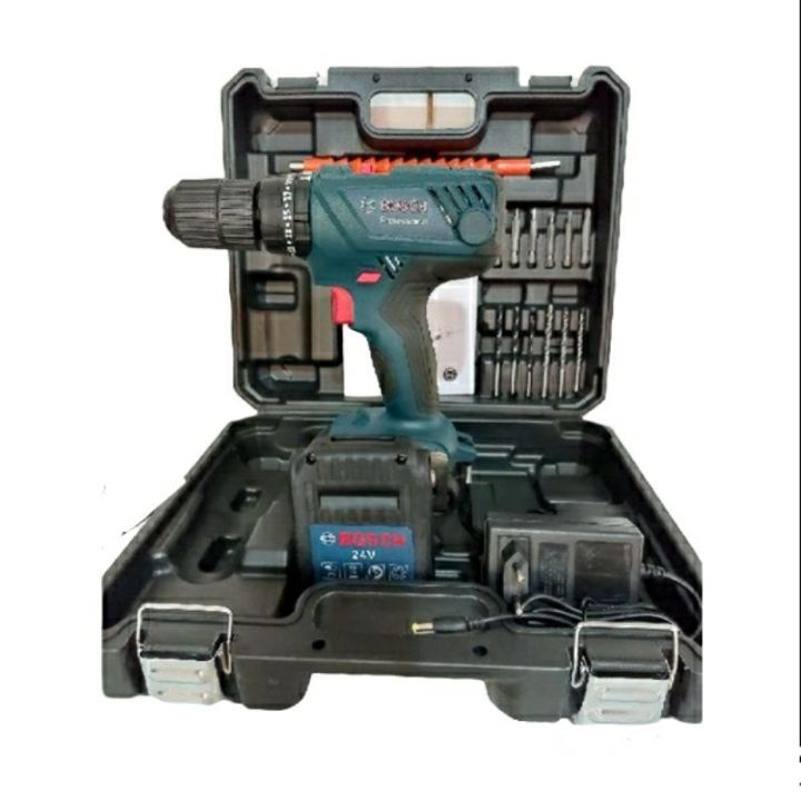 HEAVY DUTY BOSCH CORDLESS IMPACT HAMMER DRILL 24V Heavy Duty | Lazada PH
