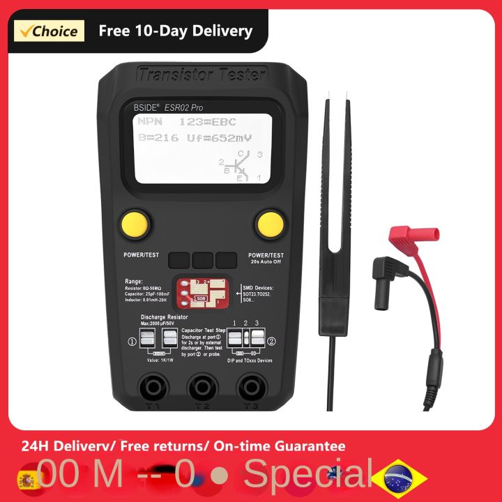 ESR02 Pro Transistor Tester Multifunctional Digital Resistor ...