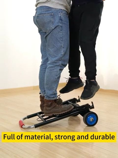 Push cart Foldable shopping trolley,500kg Bea Scalable push cart ...
