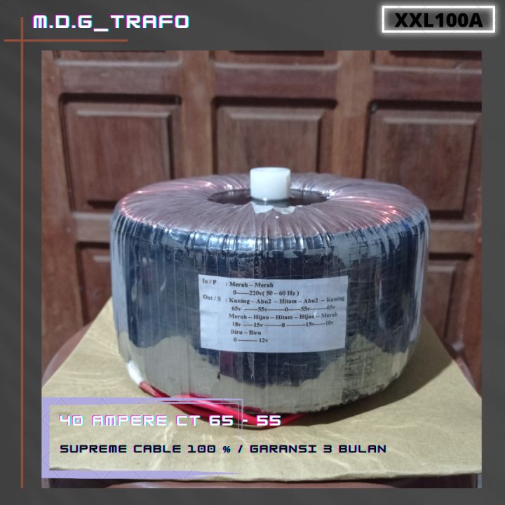 trafo toroid donat 40A CT 65v - 55v murni | Lazada Indonesia