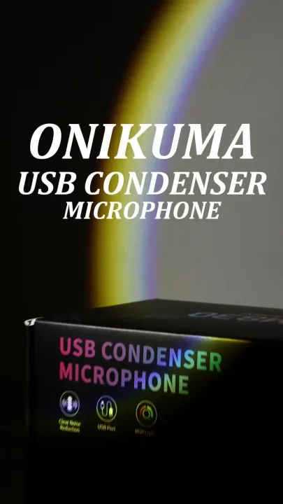Onikuma M930 Colorful RGB USB Microphone with One Click Mute Button ...