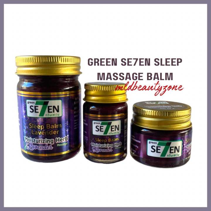 Original GREEN SE7EN Sleep Balm Lavender from Thailand (Available in 3 ...