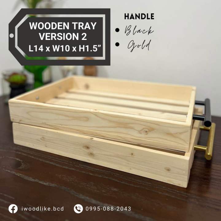 Wooden Tray Rectangular (Version 2) | Lazada PH