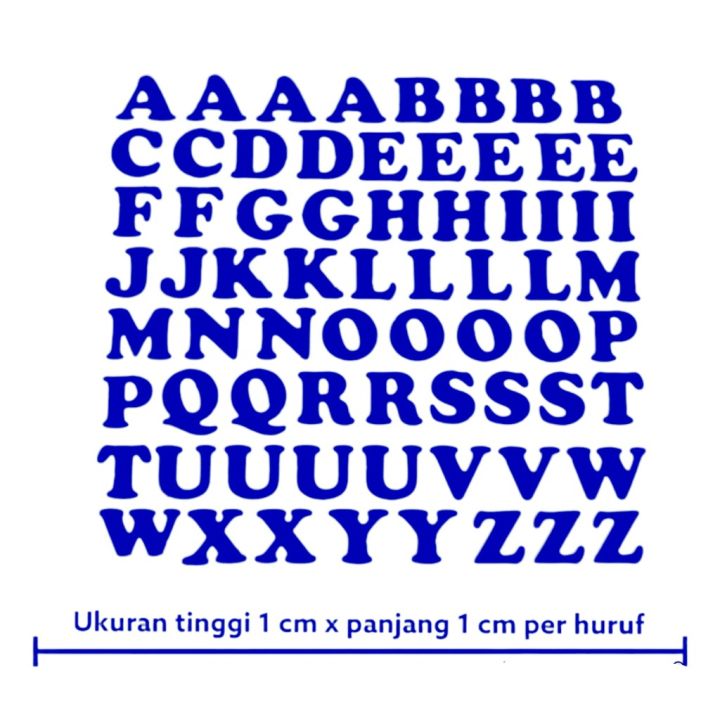 STICKER CUTTING.STICKER HURUF ABJAD.STICKER ABJAD 'A-Z' | Lazada Indonesia
