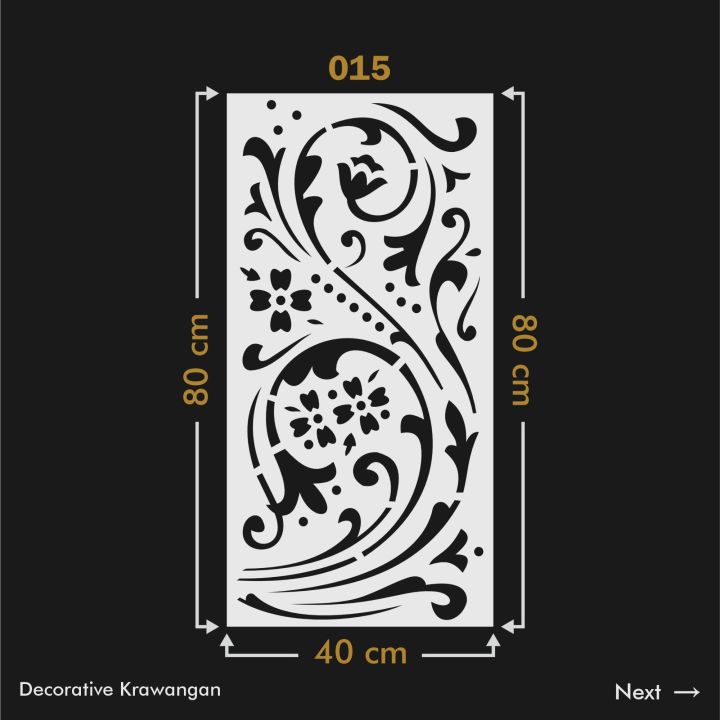 Krawangan pvc board size 80 cm x 40 cm x 5 mm, Krawanganpvc, Ornamen ...