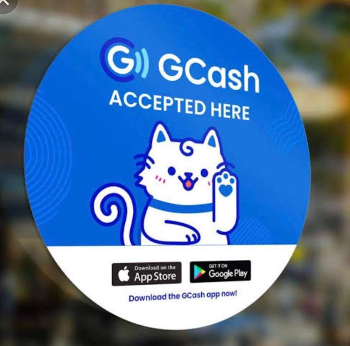 GCash Accepted Here vynil Sticker waterproof 8 diameter | Lazada PH