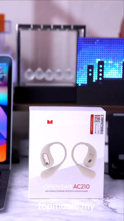 Monster Open Ear AC210 หูฟังไร้สายบลูทูธ 5.4 TWS หูฟังกีฬากันน้ำ IPX5 ...