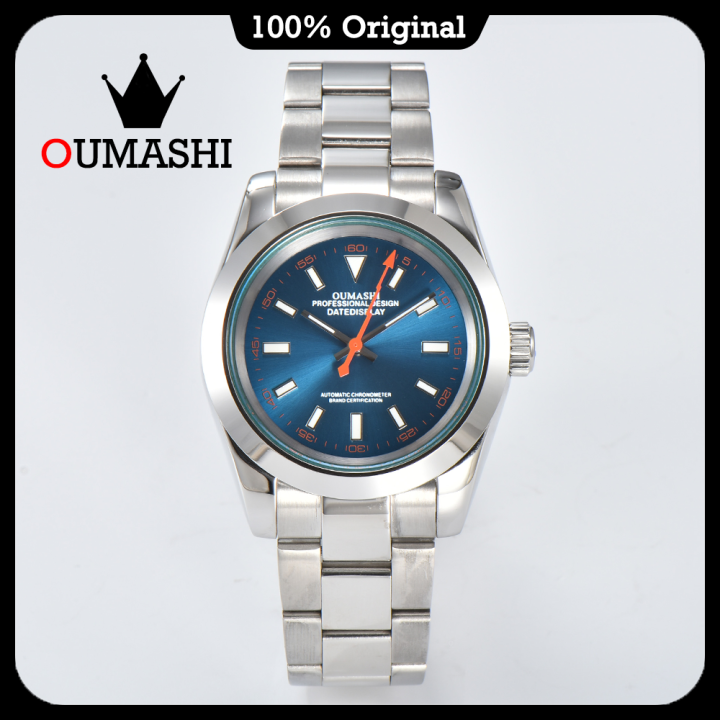 OUMASHI Men's Watch Lightning Watch Sapphire Glass Lightning Hands NH35 ...