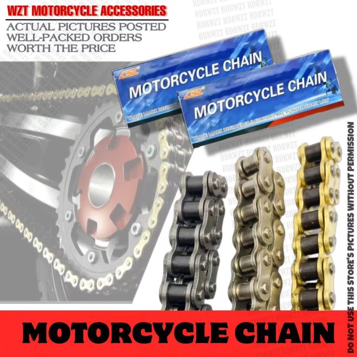 CSL Universal Chain Gold / Black / Silver For Motorcycle Japan Quality ...
