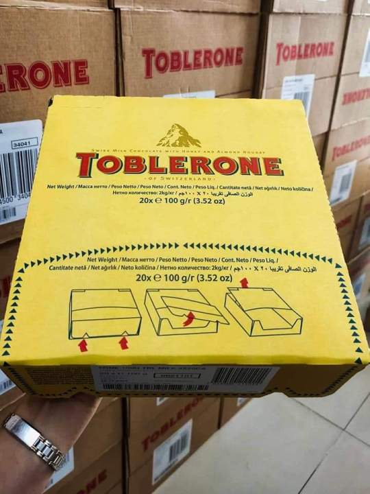 toblerone chocolate sold per box 5 flavors choices 100g x 20pcs | Lazada PH