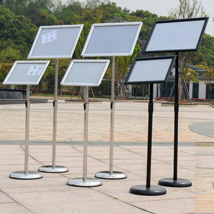 Stainless Steel A4 Standee Display Card Sign Floor Vertical Billboard ...