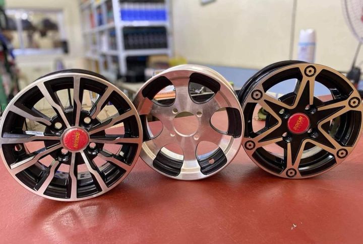 Bajaj RE /TVS King Alluminum Mag Wheel 4.00 x8 (SET 3pcs) | Lazada PH