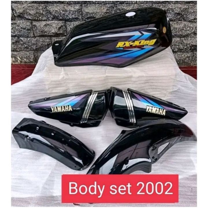 Body Bodi Baju Tangki Tengki Full Set Komplit RX KING RXKING 2002 Hitam ...