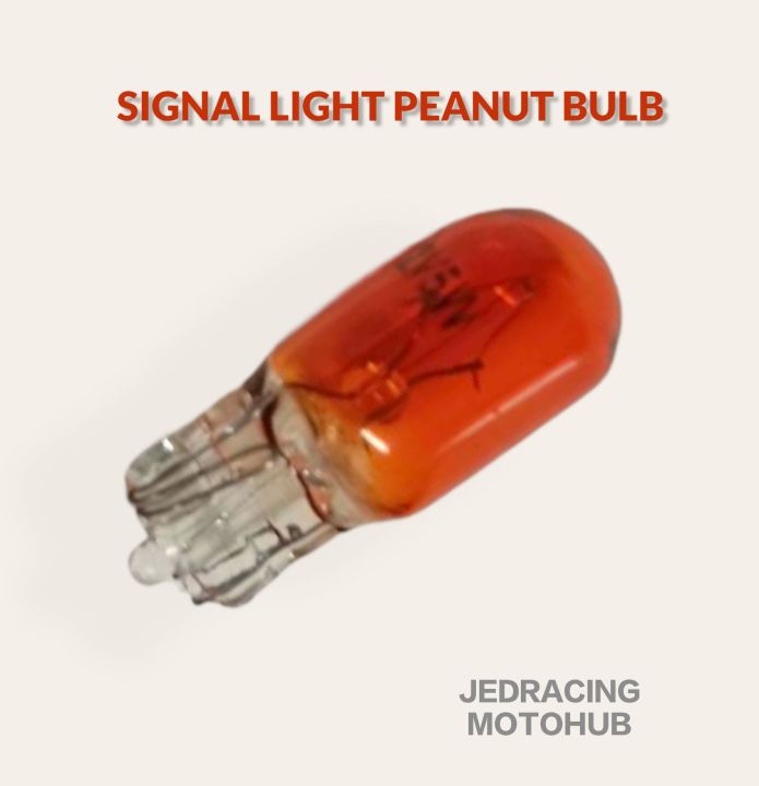 SIGNAL LIGHT PEANUT BULB ORANGE T10 TYPE FOR MOTORCYCLE | Lazada PH