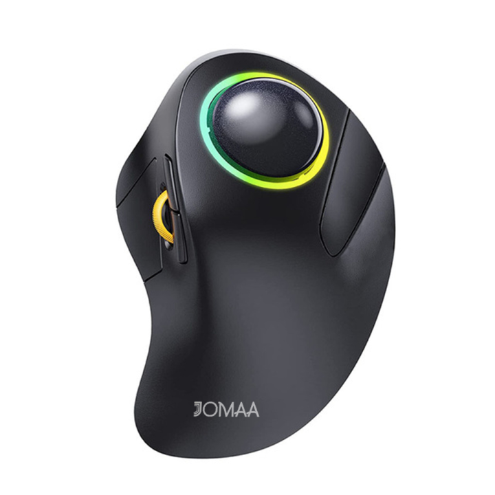 RGB Backlit Bluetooth Trackball Mouse Wireless 2.4G Rechargeable ...