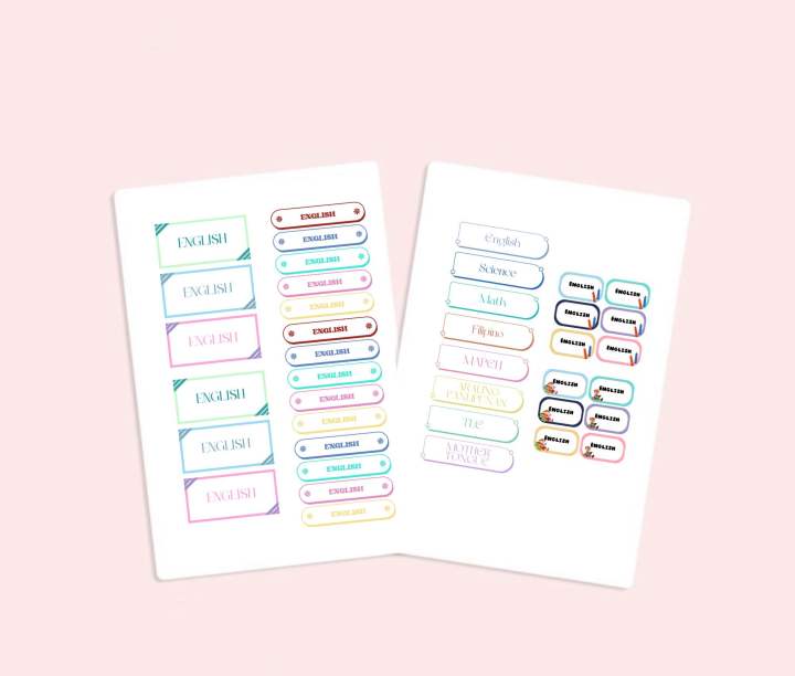 Subject Label Sticker | Lazada PH