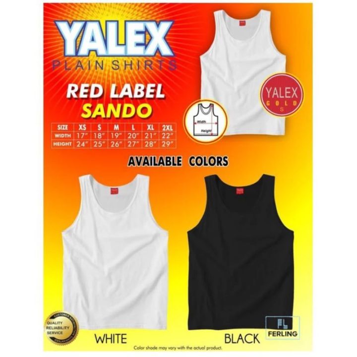 PLAIN SANDO RED LABEL YALEX MAKAPAL | Lazada PH